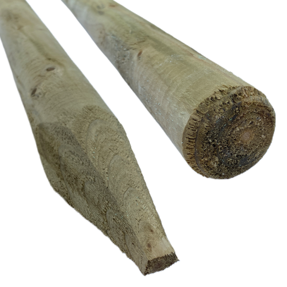 Fence Post Round Machined UC4 Treated Green 75mm x 2.1m