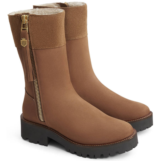 Fairfax & Favor Paris Quarter-Length Boots Cognac