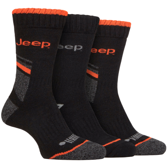 Jeep Work Sock Black/Orange