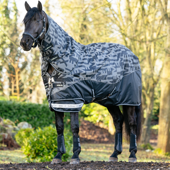 LeMieux Arika Reflective 0g Turnout Rug Black
