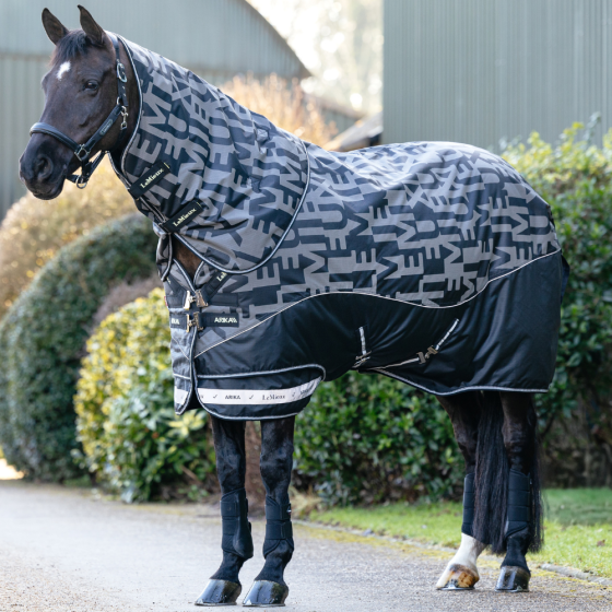 LeMieux Arika Reflective 0g Turnout Rug Black