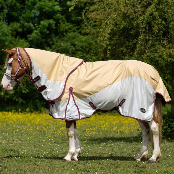 Gallop Trojan Dual Showerproof Fly Rug Beige