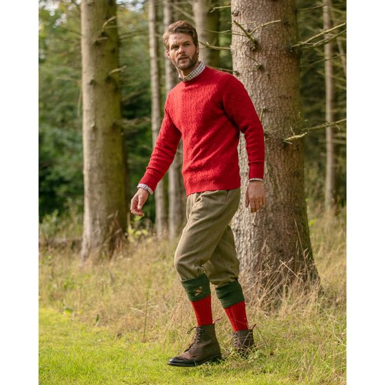 House Of Cheviot Mens Lomand Socks Chestnut | Chelford Farm Supplies