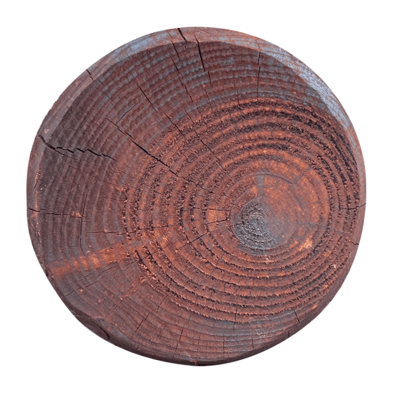 Octopost Round Creosote Treated 200mm (W) x 2.4m (L)