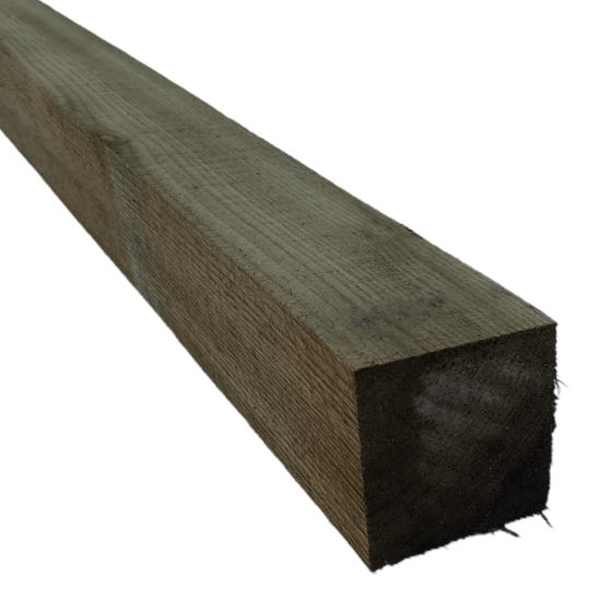 Sawn Timber Post Treated Green 75mm x 75mm x 2.1m