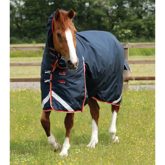 Premier Equine Buster Storm Medium Turnout Rug With Snug-Fit Neck 200g