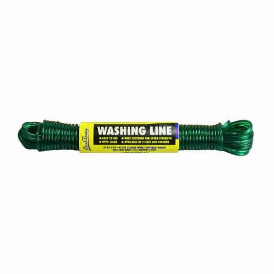 Eliza Tinsley Plastic Coated Washing Line Green 15m (L) | Buy Online