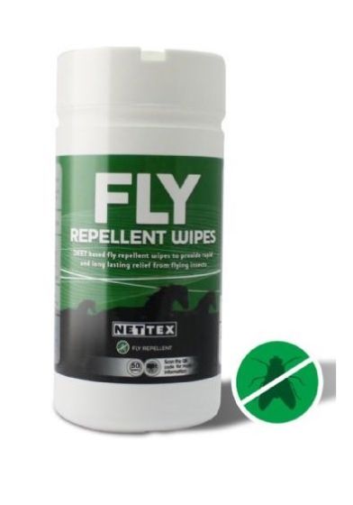 Nettex Fly Repellent Wipes from Chelford Farm Supplies