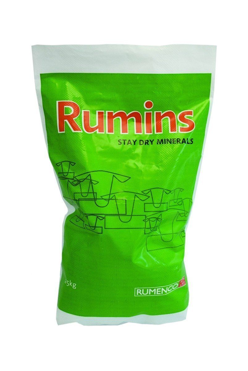 Rumenco Rumins Stay Dry Cattle High Mag Mineral 25kg