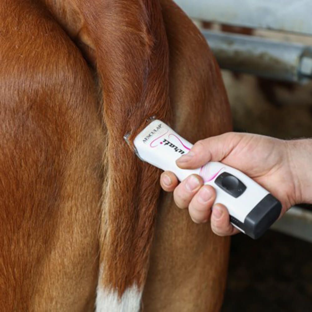 Aesculap Durati Battery Horse/ Cattle Clippers Pink/White
