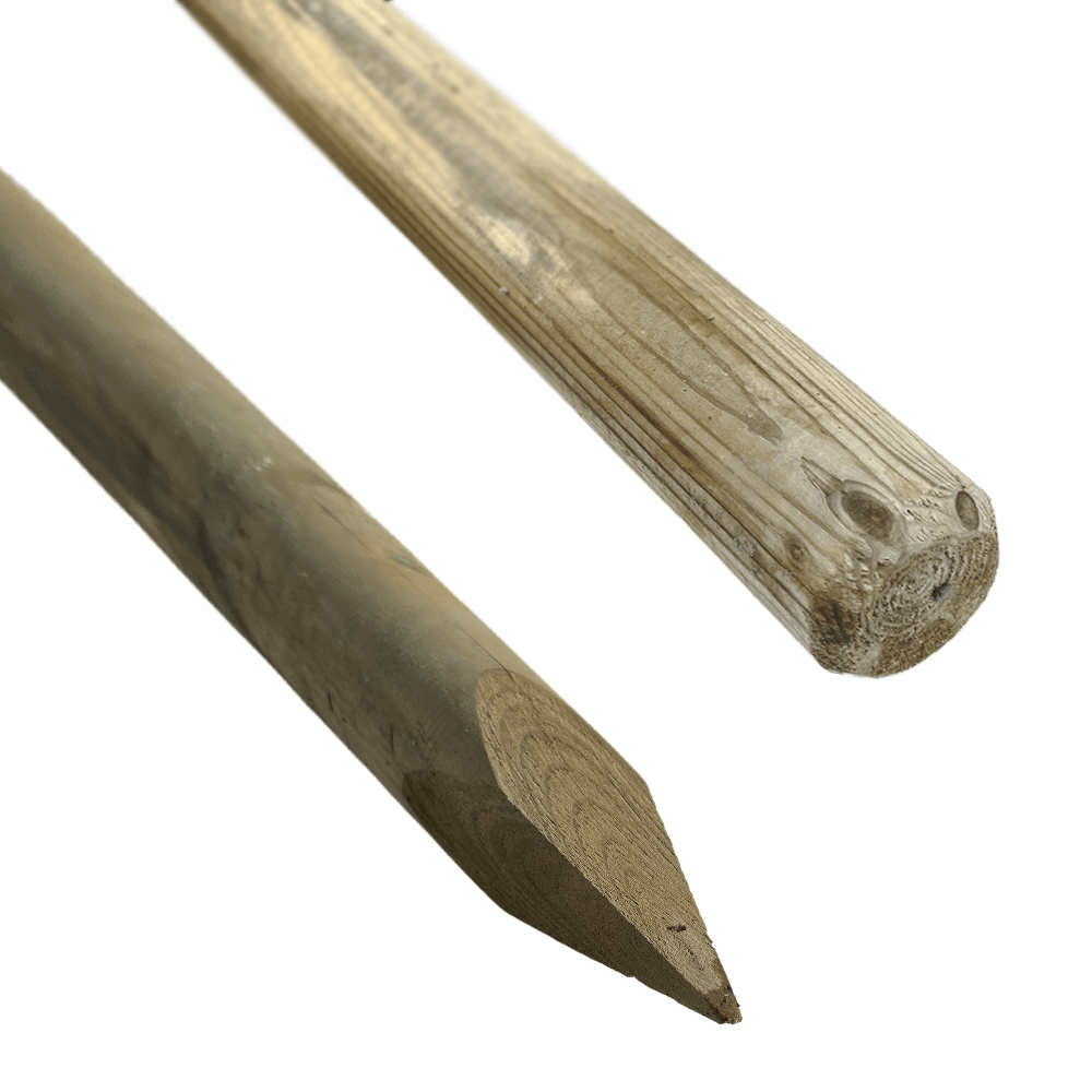 Fence Post Round Machined HC4 Treated Green 85mm x 1.8m