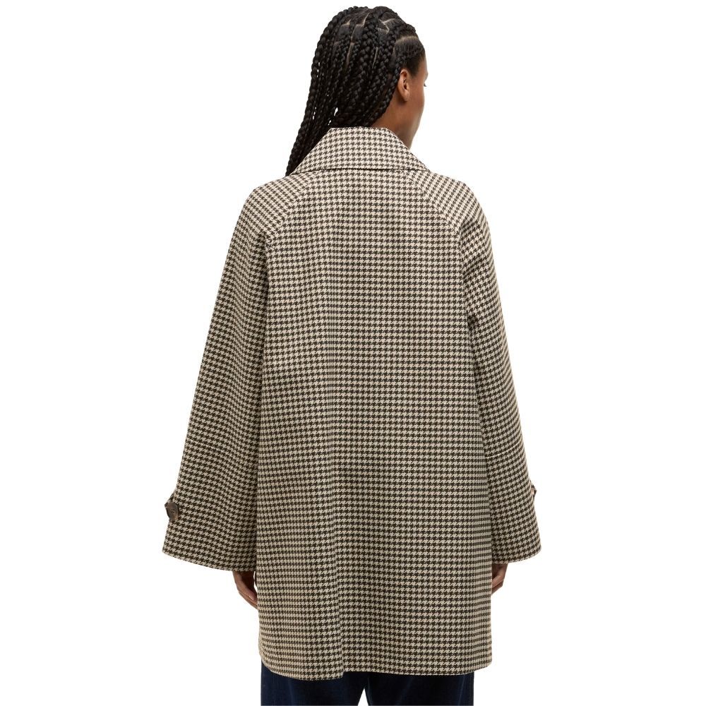 Barbour Womens Kennedy Check Showerproof Jacket Sage Houndstooth Mist