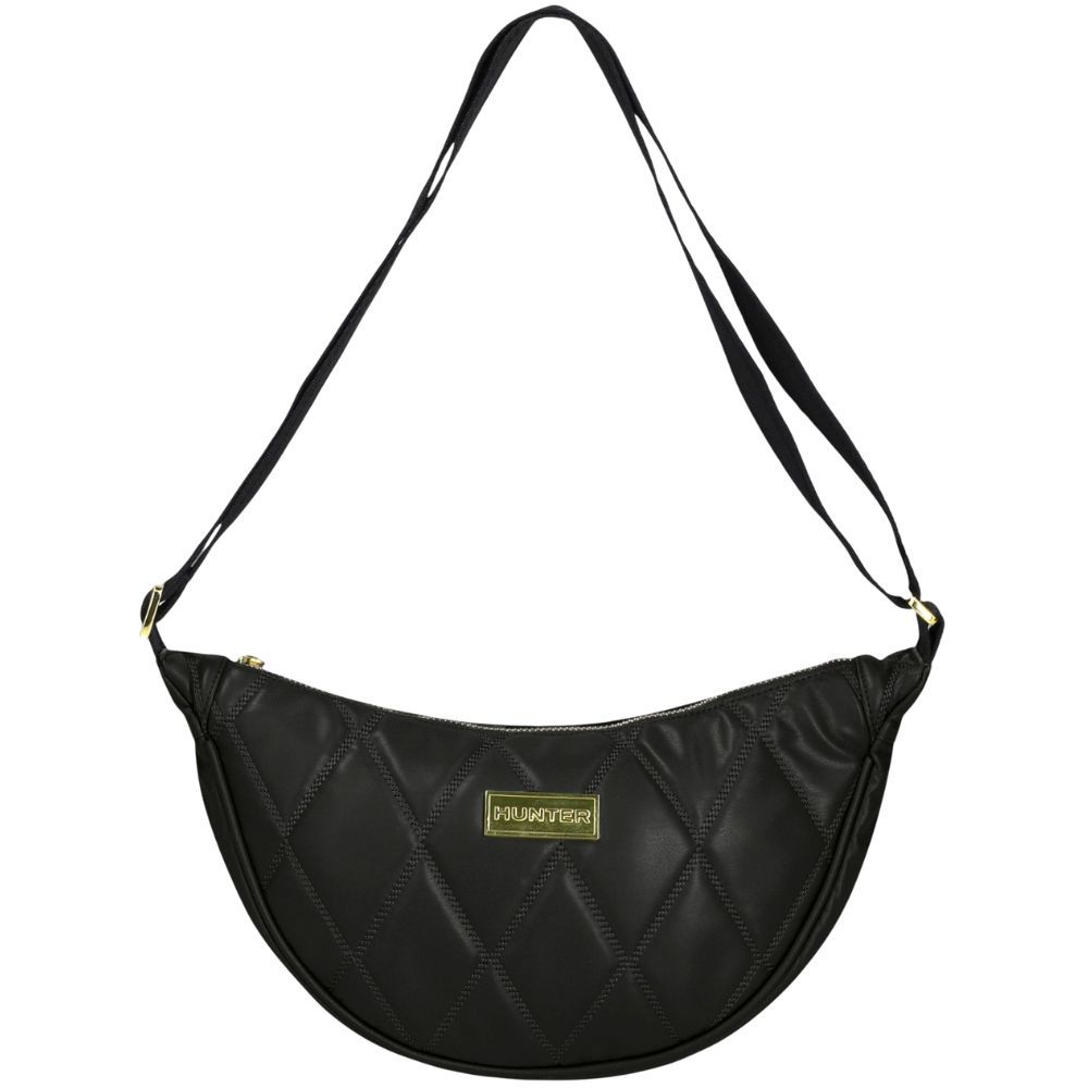 Hunter Kilty Diamond Quilt Sling Bag Black