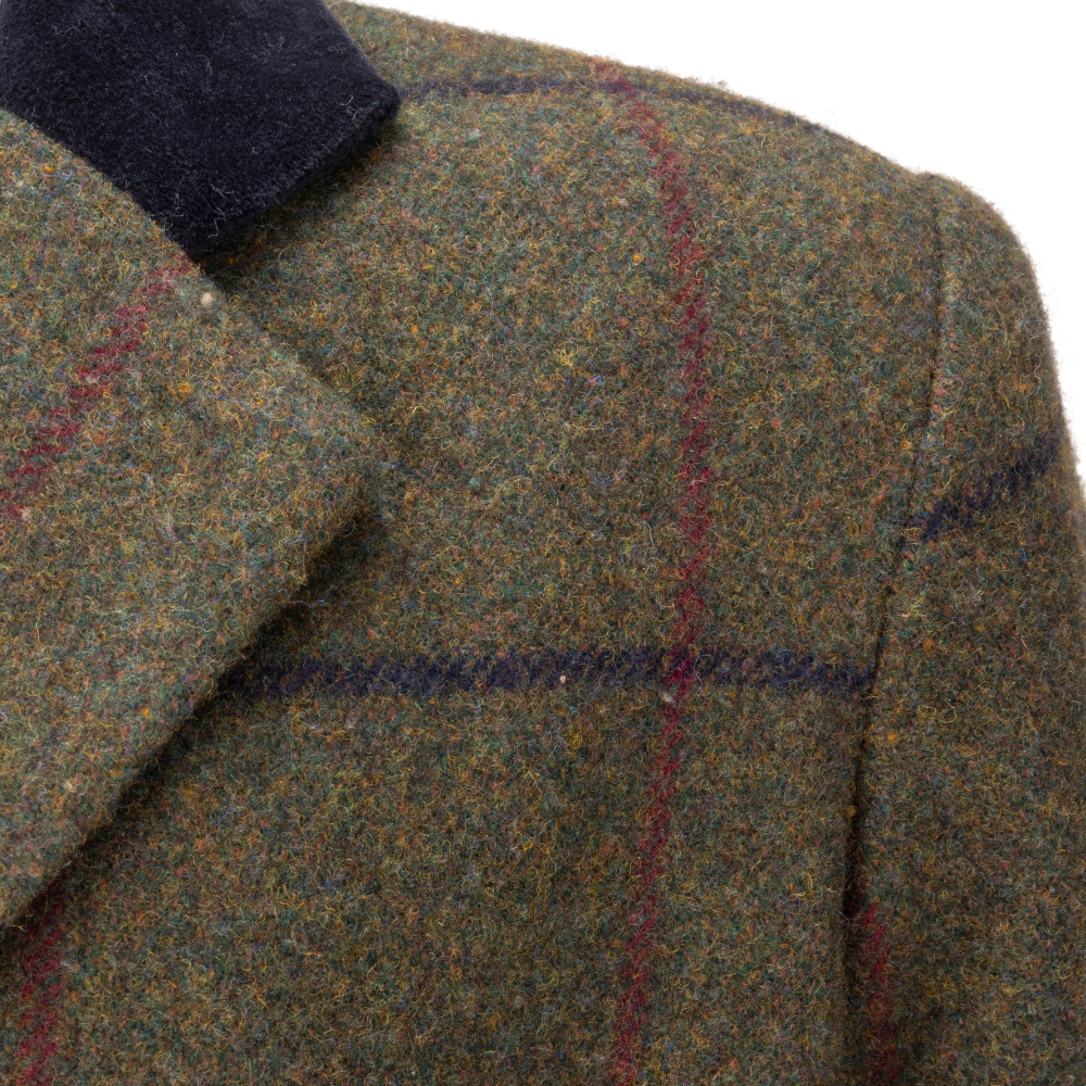 Shires Kids Aubrion Saratoga Tweed Jacket Spruce Green Check