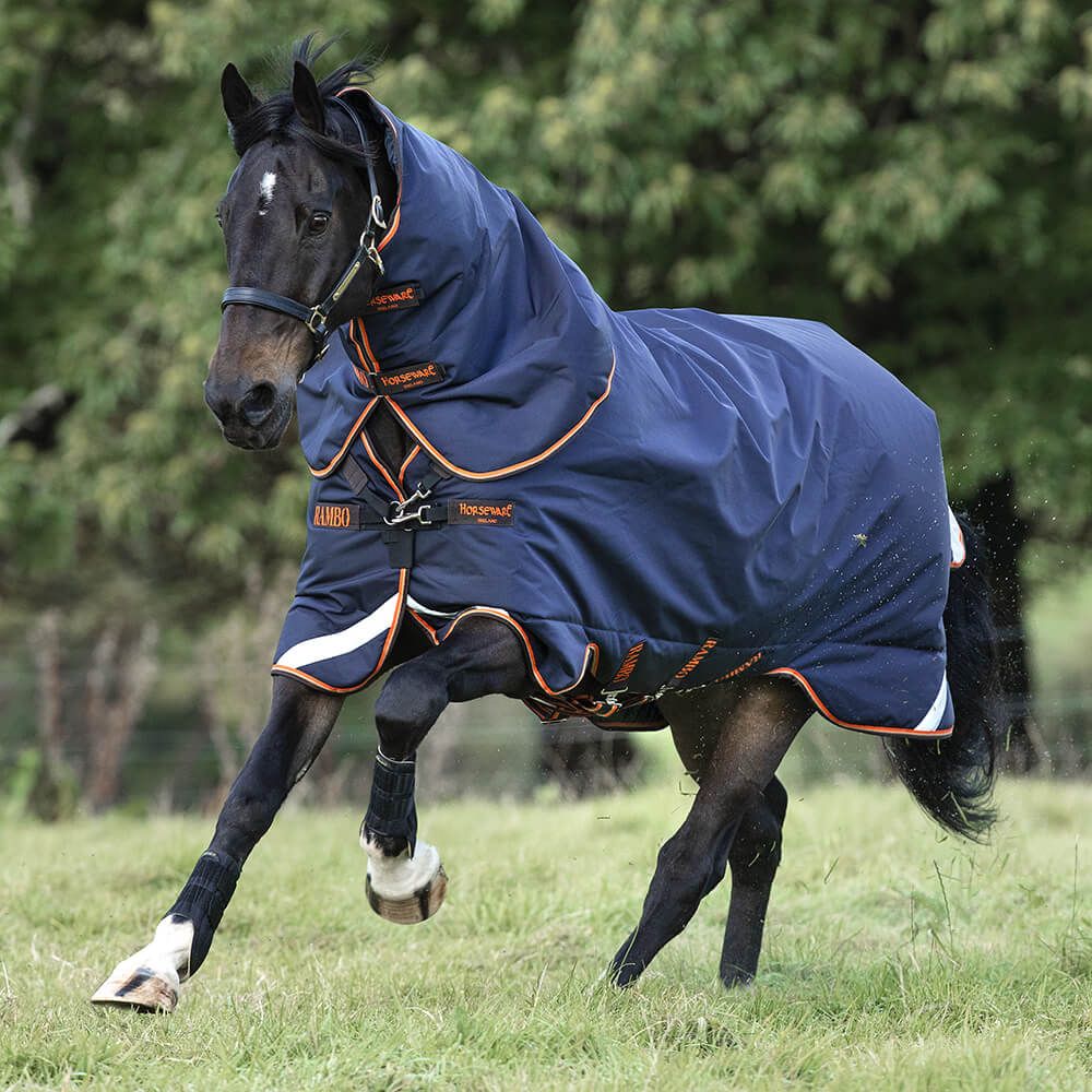 Horseware Rambo Supreme Lightweight 50g Turnout Rug Navy