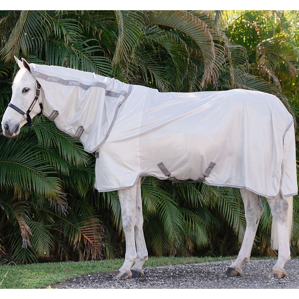 Horseware Amigo Integrated Fly Rug Silver/Titanium Grey/Silver