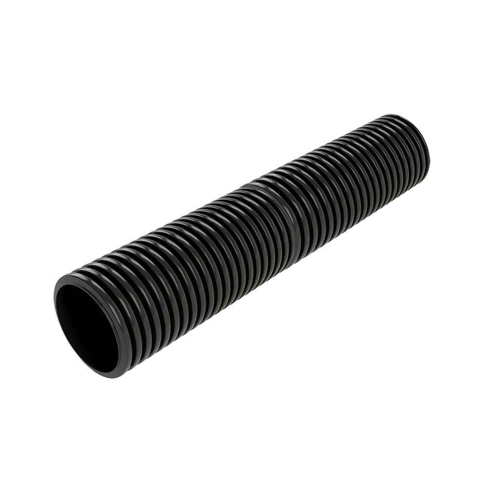Cherry Pipes Twin Wall Non-Perforated Drainage Pipe 600mm x 6m