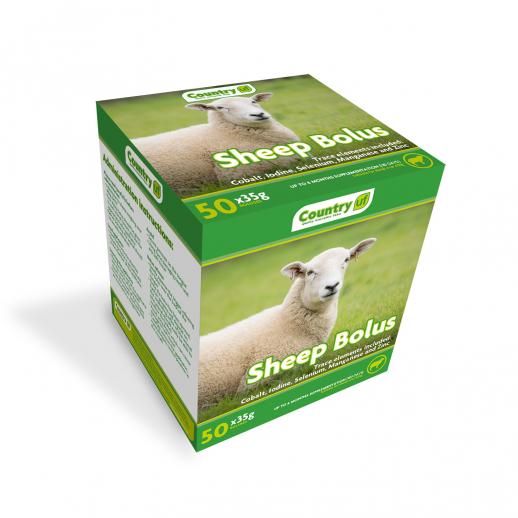 Country UF Sheep Bolus Without Copper 50 Pack | Chelford Farm Supplies