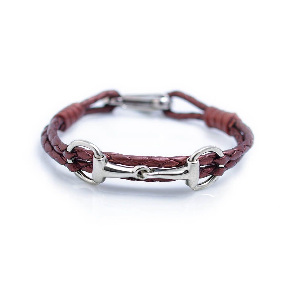 leather snaffle bracelet