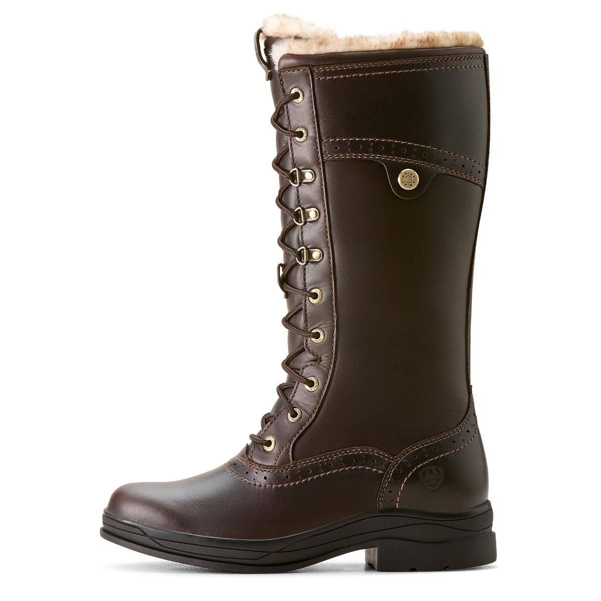 Ariat Womens Wythburn II Sherpa Waterproof Boot Dark Mocha