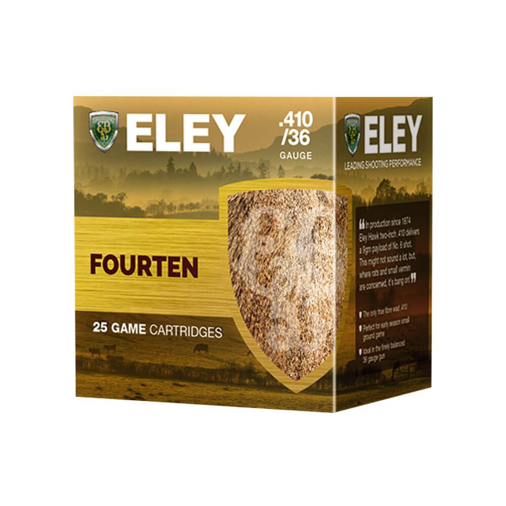 Eley Hawk - Fourten .410 36 Gauge 9g Fibre Shotgun Cartridge
