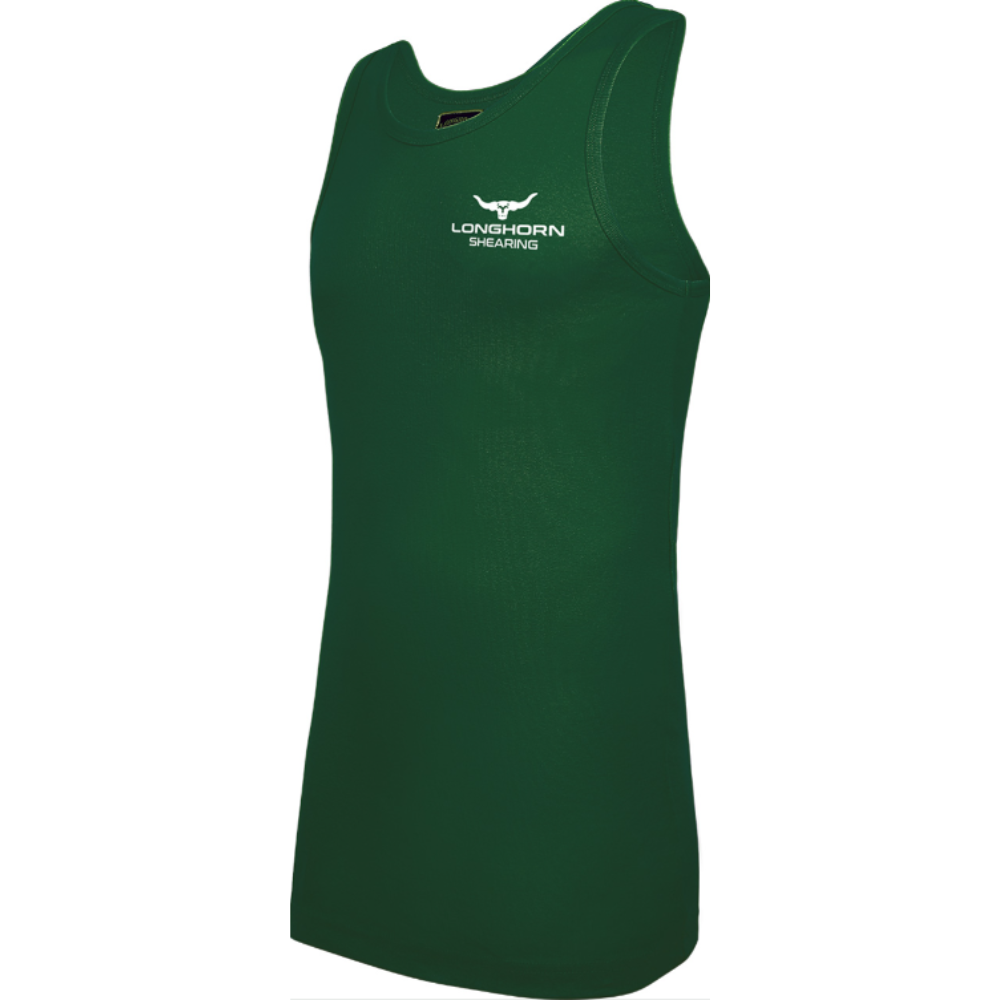 Longhorn Original Singlet Green