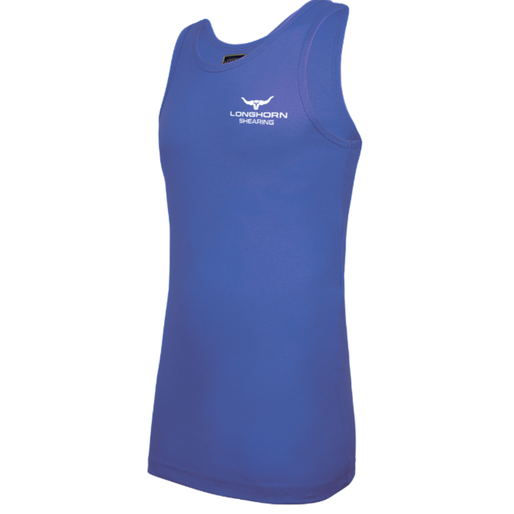 Longhorn Original Singlet Royal Blue