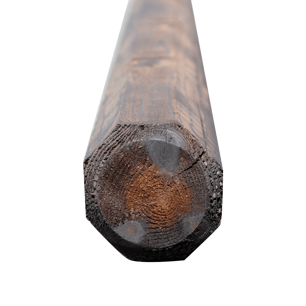 Octopost Fence Post Machined Creosote Treated 80mm (W) x 1.6m (L)
