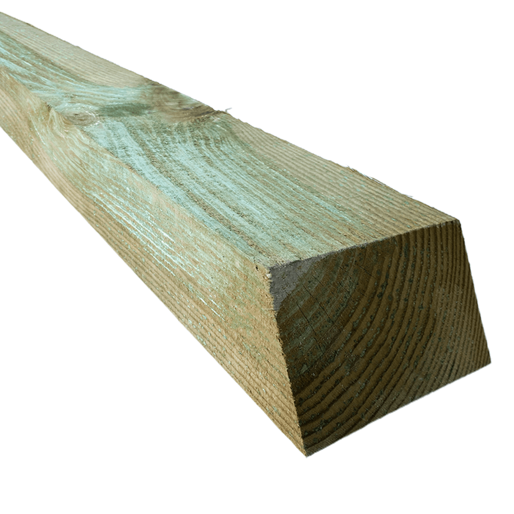 Sawn Timber Post Treated Green 1.W.W 75mm x 100mm x 1.8m