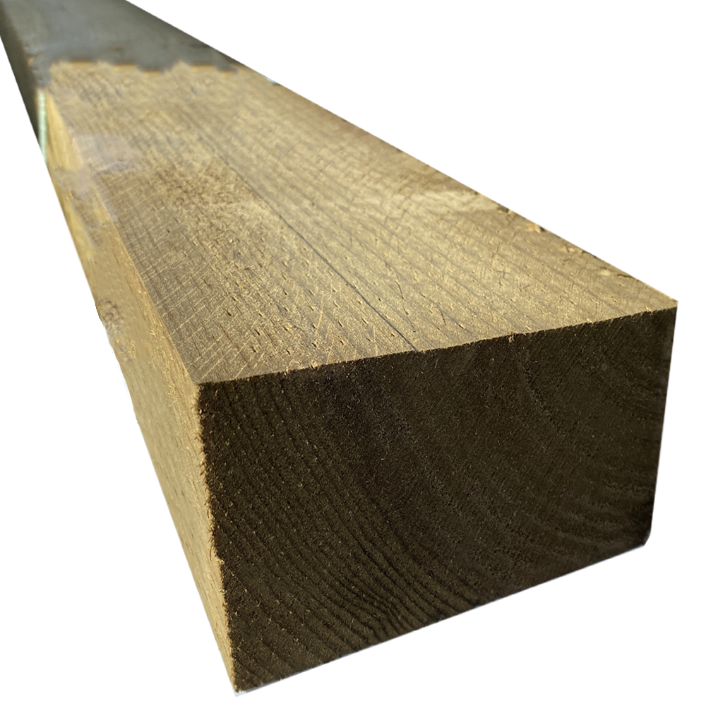Sawn Timber Post HCD Incised Green 150mm x 75mm x 1.8m