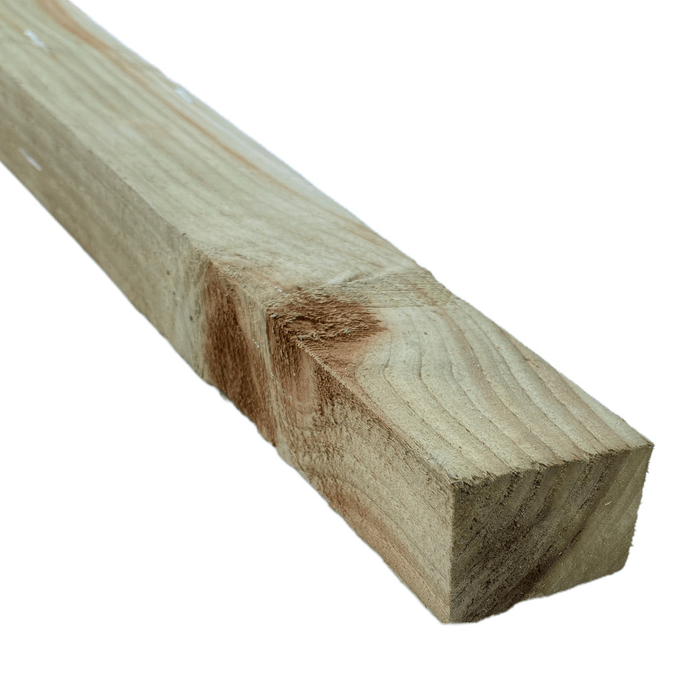 Sawn Timber Rail Treated Green 75mm x 47mm x 3.6m