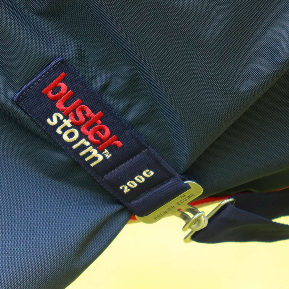 Premier Equine Buster Storm Medium Turnout Rug With Snug-Fit Neck 200g